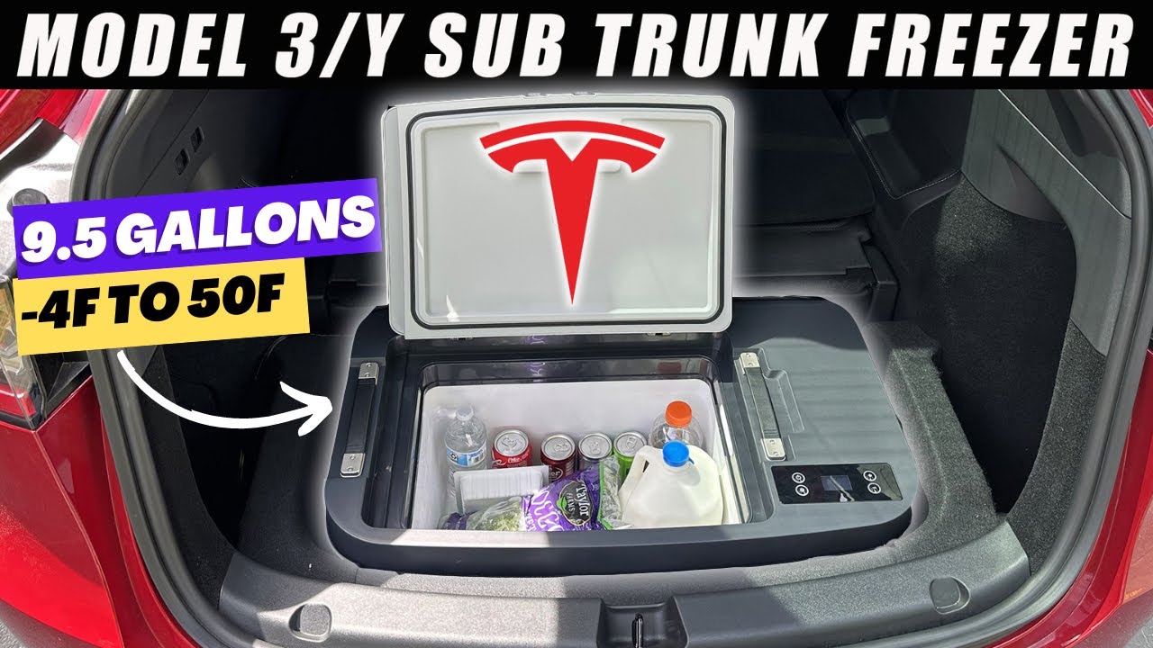Potente refrigerador TeslaFridge para Tesla Model 3, Y y X Sub-Trunk ...